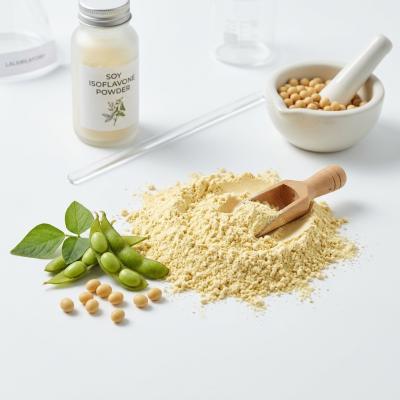 China Natural Soy Isoflavones 40% High Purity Soybean Extract Food Grade for sale