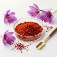 China Premium Saffron Extract Powder | Standardized 0.3% Safranal & 5% Crocin | 100% Water Soluble | Professional Grade for sale