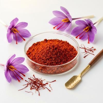 China Premium Saffron Extract Powder | Standardized 0.3% Safranal & 5% Crocin | 100% Water Soluble | Professional Grade for sale