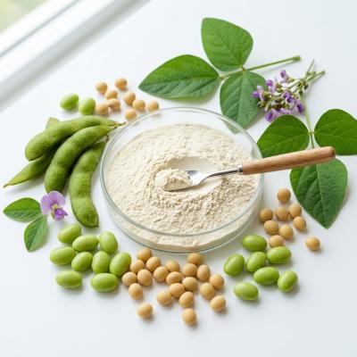 China Premium Soy Isoflavones Extract Powder | 10%-80% HPLC Standardized | 100% Non-GMO Soybean Source | Phytoestrogen Bulk Supply for sale
