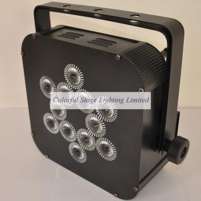 China 12X10W 4 in 1 Wireless and Battery Powered LED Flat Par Can for sale