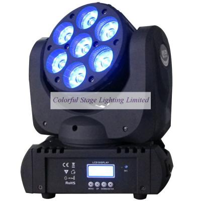 China Best selling 7x12W OSRAM RGBW 4in1 LED Moving Head Beam for sale