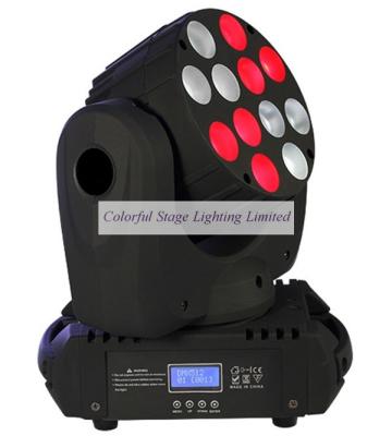 China 12x10W RGBW 4 in 1 Beam LED Moving Heads for sale