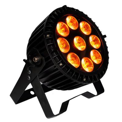 China High quality Outdoor 9x18W 6in1 RGBWA UV Waterproof Mini LED Lights for sale
