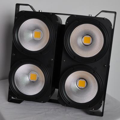 China CE UL High quality Stage Lighting High quality Factory direct 4 Eyes 400W Warm White LED COB Audience Blinder Light for sale