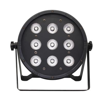 China Free shipping China 9x10W 8 Channel DMX RGBW 4 in 1 Flat Slim Wash Par Light for sale