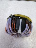 China Customizable T90-125 Power Transformer 0.9MM*2 Wire Diameter Silicon Iron Aluminum Ring Inductor Coil Flyback for 50Hz 60Hz for sale