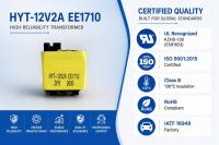 China Free Sample Customizable Factory EE1710 5+2 12V2A High‑Frequency Transformer, Flyback Power Transformer for Network Communication Power Supply for sale