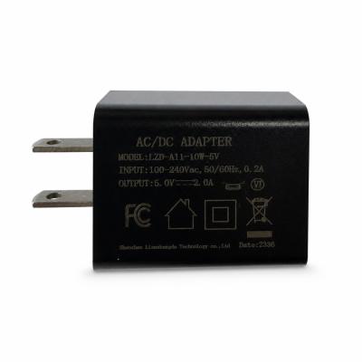 China 5V 2A AC DC Adapter 10W Switching Power Supply Wall Charger with US Plug Level VI for Security Camera Router LED OEM ODM for sale
