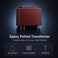 China Free Sample Custom Epoxy Potted Power Transformer 6.8V 400Hz Input 77.94V Output PCB Mount Step Up Transformer for Control Board OEM ODM for sale