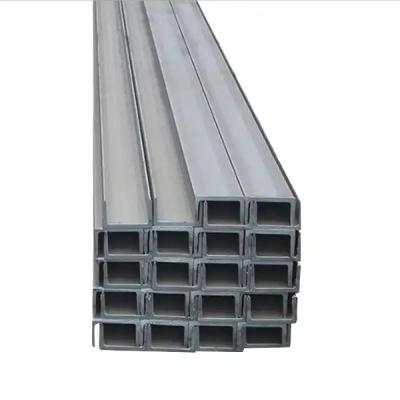 China U Shape Steel Beam 1.0-3.0mm Thickness 6m-12m Length Galvanized Steel Channel for sale