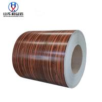China White Wooden PVDF Printed PPGI Steel Coil 0.125-4.0mm Thickness 12.7-1500mm Width Galvanized for sale