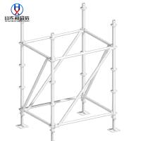China Hot Dip Galvanized Tray Buckle Feet Scaffolding Parts 40×2.0mm & 48×2.0mm Adjustable 1.7M-5.0M Height Range for sale