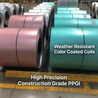China Anti-Corrosion PVDF PPGI Prepainted Galvalume Steel Coil 0.4-0.8mm AZ100 For Peru Coastal Construction Projects for sale