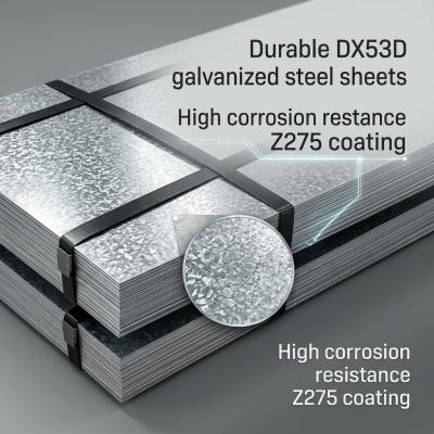 China DX53D Deep Drawing Galvanized Steel Plate SGCD3 0.3mm-1.2mm Forming Grade for sale