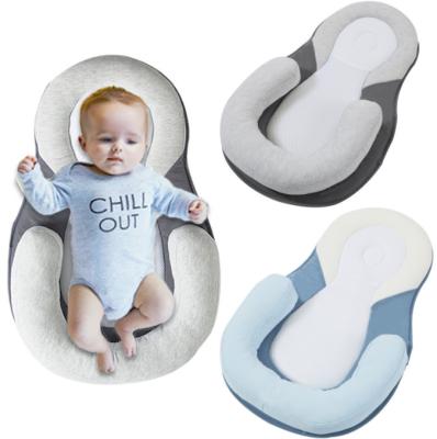 China Baby shaped pillow anti-deflection correction newborn baby pillow anti-rollover mattress for sale