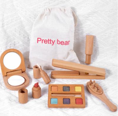 China Household Wooden Toy Set Dresser Makeup Toy High Simulation for sale