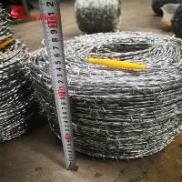 China Hot Dipped Galvanize 14 gauge galvanized barbed wire for South America Market for sale