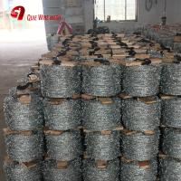 China Hot Dipped Galvanize 14 gauge galvanized barbed wire for South America Market for sale