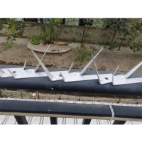 China 304 Stainless Steel Rust-Proof Anti-Climb Wall Spikes with Single Razor Design for Security Fence Protection for sale