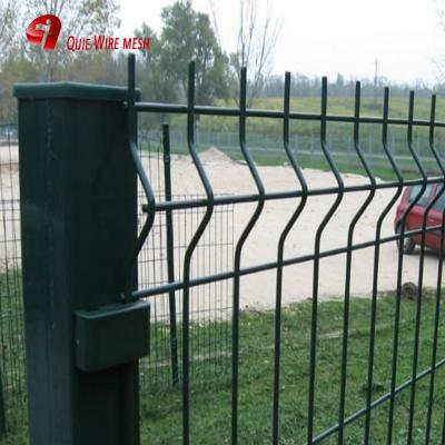 China 2500mm 3D Curved Welded Wire Mesh Fence Panel with 4-5mm Wire Diameter and 55x200mm Mesh Size for sale