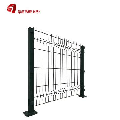 China 6 Gauge 3D Curved Welded Wire Mesh Fence Panel 2500mm Width with 4.5mm Wire Diameter for sale