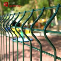 China PVC Coated 50x200mm 3D Bending Curved Welded Wire Mesh Fence Panel - 2000-3000mm Width, 630-2430mm Height for sale