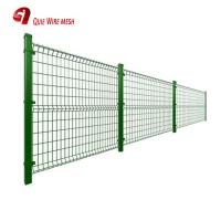 China Home Outdoor Decorative Welded Wire Mesh Metal Curved Panel 3D Garden Fence with Waterproof for sale