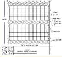 China 3d Curved Panel Welded Wire Mesh Garden Fence 1.8m High With Plastic Pvc Uv Slat with Custom for sale