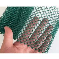 China Galvanized PVC Coated Chain Link Fence Mesh 2-5mm Wire Diameter 0.5-2.5m Width for Boundary Walls for sale