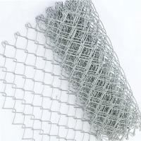 China Galvanized Chain Link Fence Panel 2-5mm Wire Diameter with PVC Coating Options for Security Boundaries for sale