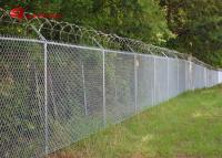 China ISO14001 PVC Coated Wire Mesh Diamond Chain Link Fence for sale