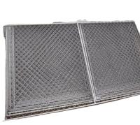 China 6x8 ft Hot Dipped Galvanized Temporary Chain Link Fence Panel - 11 Gauge Wire, 2