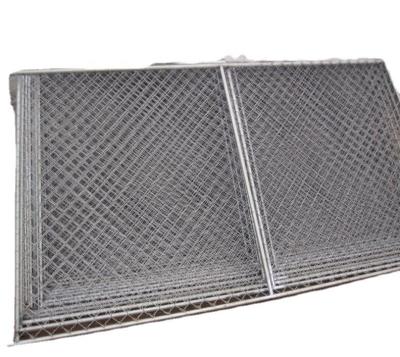 China 6x8 ft Hot Dipped Galvanized Temporary Chain Link Fence Panel - 11 Gauge Wire, 2