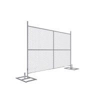 China 6' x 8' Temporary Chain Link Fence Panel - 2.3mm Wire, 1.25