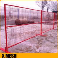 China Movable Mobile Iron Wire Temporary Fence 6ft Height with 3-4mm Wire Diameter for Construction Sites for sale
