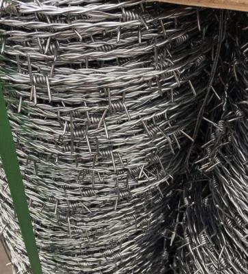 China BTO-22 Galvanized Razor Wire Ring Barbed Wire Mesh 18 Gauge 25FT Length for Security Fencing for sale