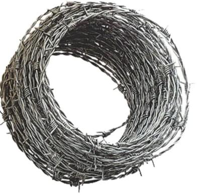 China Hot Dipped Galvanized Barbed Wire Coil 100-300m Length with 1.4-2.6mm Wire Gauge for Security Fencing for sale