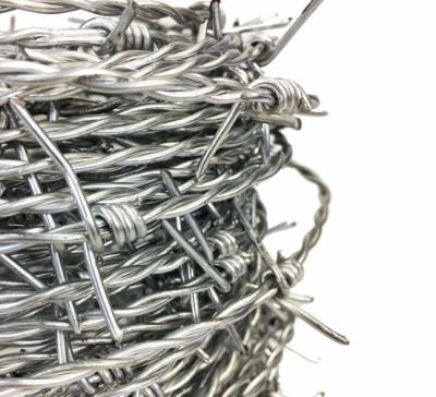 China Galvanized PVC Coated Razor Barbed Wire 18 Gauge 25FT for Security Fencing and Perimeter Protection for sale