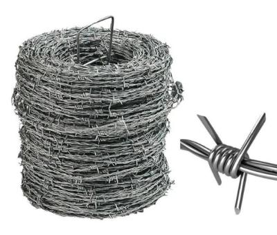 China Hot Dipped Galvanized Single Razor Barbed Wire 1.4-2.6mm Gauge 100-300m Length Security Fencing for sale