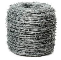 China Galvanized Barbed Wire 1.4-2.6mm Gauge with 100-300m Length for Security Fencing for sale
