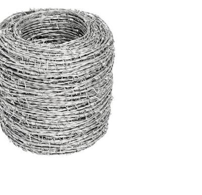 China Hot Dipped Galvanized Barbed Steel Wire 1.4-2.6mm Gauge with PVC Coating for Farm Fencing and Security for sale