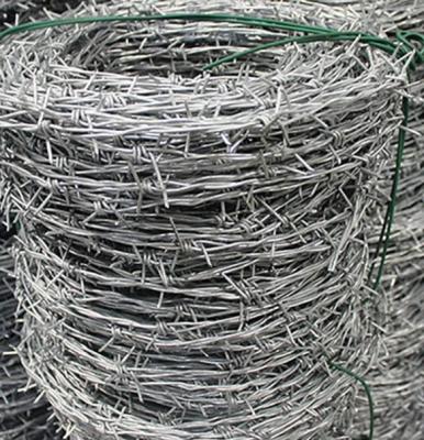 China Factory Hot Dipped Galvanized Barbed Wire 500m Barbed Wire Fence Arm Used Barbed Wire For Sale for sale