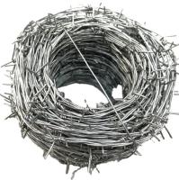 China Factory Hot Dipped Galvanized Barbed Wire 500m Barbed Wire Fence Arm Used Barbed Wire For Sale for sale
