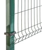 China Welded Galvanized Steel Fence 1.8m Height with Black Powder Coating for Ranch Garden Pool Security for sale