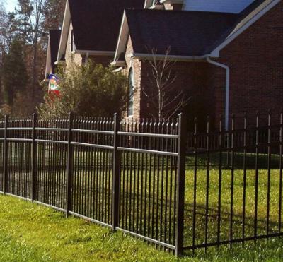 China Custom Powder Coated Steel Security Fence Panel 1.8m Height 2.4m Width with Anti-Rust Galvanized Coating for sale