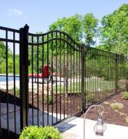 China Galvanized Metal Panel Iron Wire Mesh Ornamental Steel Fence with Tubular Barbed Wire - Q195 Q235 Steel, 40,000 sqm Factory for sale