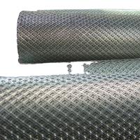 China 3.0mm Thick Hot Dipped Galvanized Expanded Metal Mesh 2.1m x 2.4m - Diamond Pattern Industrial Grating for sale