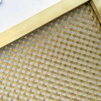 China Stainless Steel Bronze Decorative Metal Wire Mesh Room Dividers 0.5-10mm Wire Diameter Custom Sizes for sale