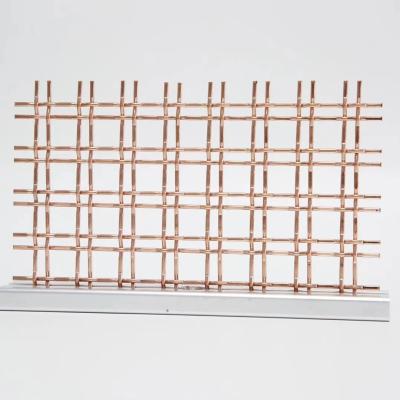 China Stainless Steel Architectural Woven Wire Mesh 0.5-2mm Wire Diameter for Cabinet & Building Decoration for sale